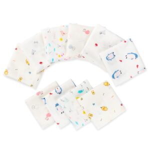 arumary cotton baby, kid and women handkerchief (white baby)