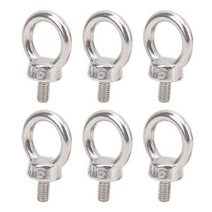 stainless steel bolts, lifting eye bolts fastening m6 eye screw stainless steel rust proof smooth and burr‑free for fastener accessory