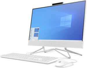 hp 24" fhd all-in-one desktop, amd athlon silver 3050u dual-core, 20gb ram 1tb ssd, amd radeon graphics, wifi, bluetooth, webcam, dvd-rw, windows 11 pro