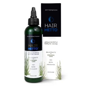 ecklonia cava hair serum - growth volumizer for all hair types, flexible-hold styling gel with msm & biotin for women & men, 4oz