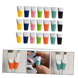 UKCOCO 250 Pcs Data Cable Protective Sleeve Battery Charger Mobile Charger Cable Charger Cord Management Laptop Charger Cord Sleeve Dsl Charging Cable Covers Anti-break PVC