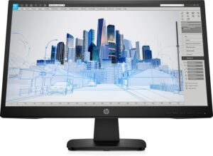 hp newest p22va g4 business monitor, 21.5" full hd (1920 x 1080) anti-glare display, onscreen control, low blue light mode, hdmi, vga, vesa mount, black (renewed)