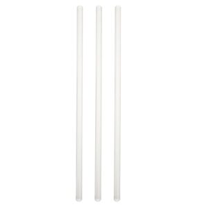 iplusmile 3pcs glass stir sticks 8 inch length, stir rod mixing tools with both ends round for lab kitchen science