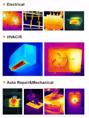 HT-H8 IR InfraredThermalImager 3.5inch Full Angle TFT FloorTest