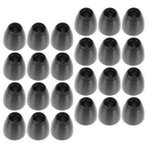 gleavi 24pcs black auscultation earplugs silicone replacement ear tips ear tips for replaceable silicone earbuds ear tips supplies ear plug