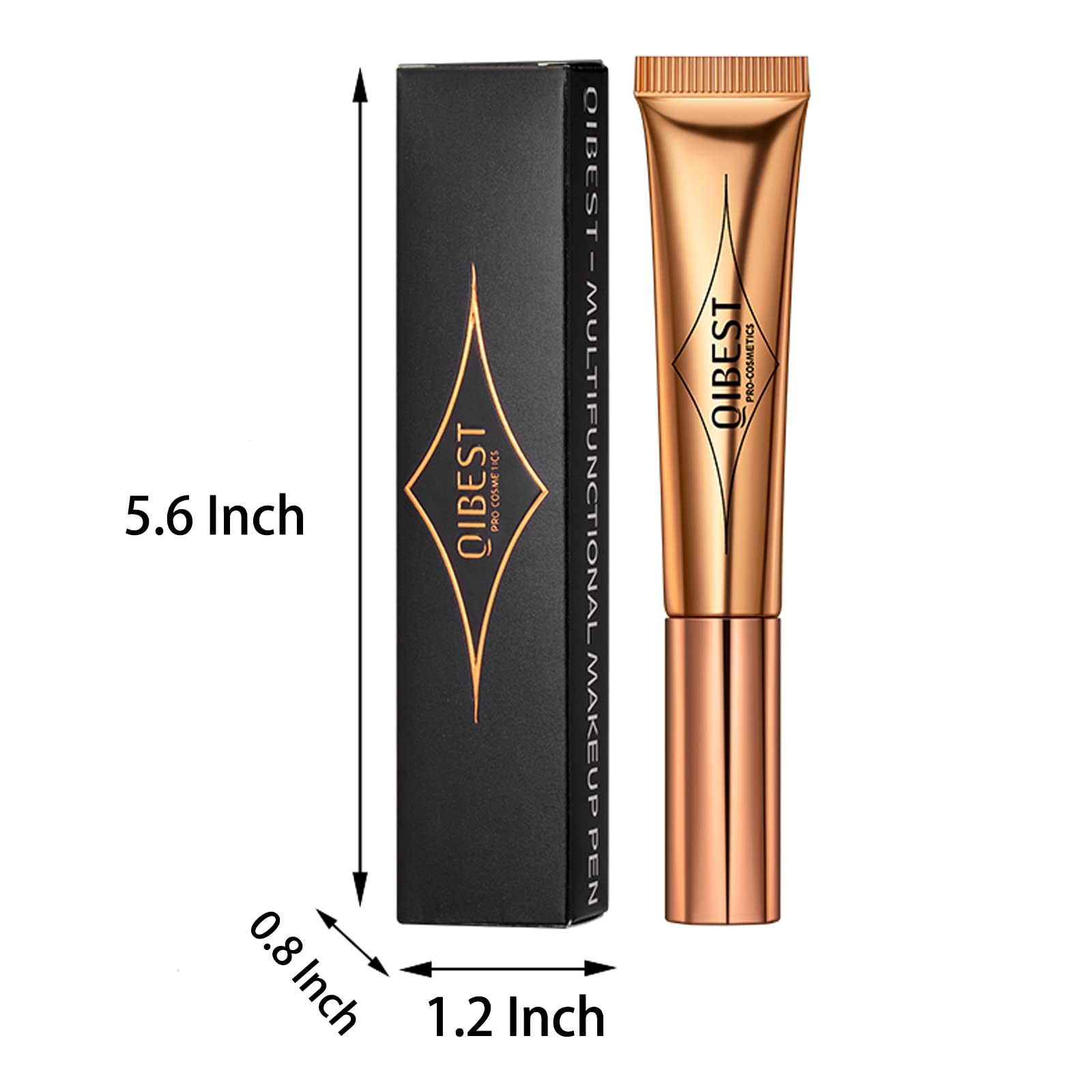 Paminify Contour Beauty Wand,Liquid Contouring with Cushion Applicator,Shading Bronzer Stick Natural Matte Finish,Lightweight Blendable Super Silky Cream Contour Stick,Cruelty-free,Grey