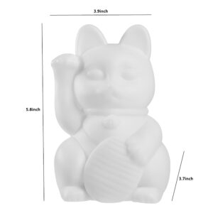 CHANGSHUN Fortune cat Night Light for Kids Tap Control Baby Soft Glue Night Light Lamp Kawaii Gift Room Decor Teen Girl