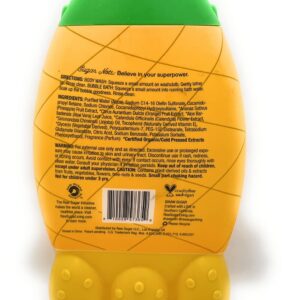 Kids 2-in-1 Banana + Strawberry Shampoo & Conditioner, Pineapple + Orange Bubble Bath & Body Wash by Raw Sugar 12 fl oz (Pack of 2) + Loofah