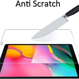 Lnuyefn [2 Pack] Screen Protector For Galaxy Tab A 10.1 Inch 2019 Model SM-T510/T515/T517, Tempered Glass Screen Film Guard For Samsung Tablet Tab A 10.1 Anti-Scratch 9H Hardness Bubble-free Clear