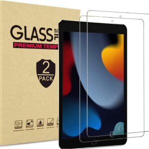 Lnuyefn [2 Pack] Screen Protector For Galaxy Tab A 10.1 Inch 2019 Model SM-T510/T515/T517, Tempered Glass Screen Film Guard For Samsung Tablet Tab A 10.1 Anti-Scratch 9H Hardness Bubble-free Clear