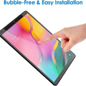 Lnuyefn [2 Pack] Screen Protector For Galaxy Tab A 10.1 Inch 2019 Model SM-T510/T515/T517, Tempered Glass Screen Film Guard For Samsung Tablet Tab A 10.1 Anti-Scratch 9H Hardness Bubble-free Clear