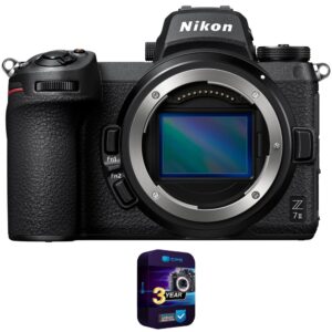 nikon 1653 z7ii mirrorless camera 45.7mp full frame fx-format (body only) bundle with 3 yr cps enhanced protection pack