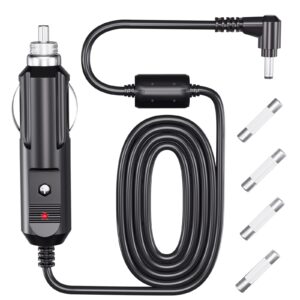 vhbw replacement for inogen car charger compatible with inogen one g3 g4 g5 ba-306 ba-301 ba306 ba301 concentrator【12v 8.3ft, with additional fuses】