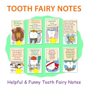 Tooth Fairy Pillow for Girls, Fun Tooth Fairy Kit Includes (1) Unicorn Tooth Fairy Pouch with Door Hanger, (4) Money Stickers, Fairy Glitter Dust, (8) Magical Toothfairy Notes and Fun Receipts