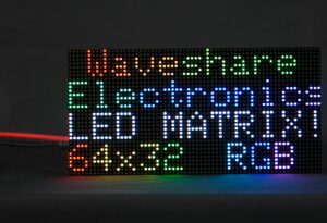 64x32 2048 rgb full color led matrix panel 2.5mm pitch p2.5, display text/colorful image/animation adjustable brightness chainable design,compatible with raspberry pi / raspberry pi pico / esp32