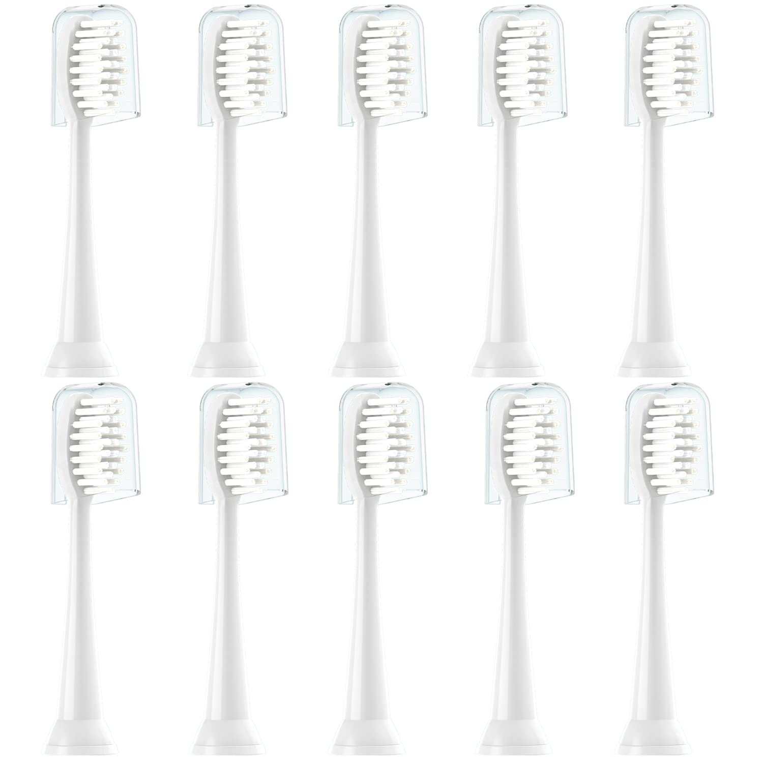 CILGEWH Replacement Toothbrush Heads 10 Pack Compatible with TAO Clean Electric Toothbrush,White