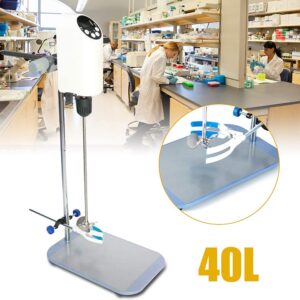 Overhead Stirrer Mixer, 200-3000 RPM Powerful Electric Lab Stirrers Mixer with Stirring Rod and Stand for Lab, Max. 40L H₂O