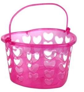 heart shaped valentine's day pink baskets bundle of 4