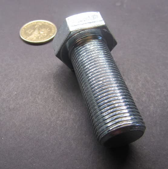 Class 8.8 Zinc Steel Bolts FT M20 x 1.5 mm x 50 mm Long 4 pcs