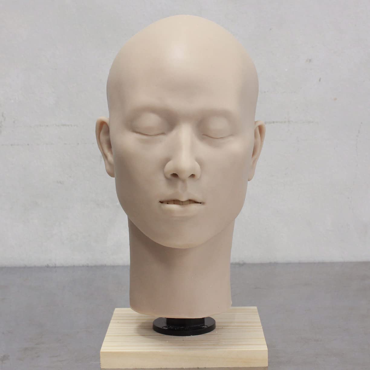 SFXKOREA SFX.Silicone Dummy Head (Man 1), Medical Research and Testing, Medical Demonstration, Medical Training, Hairdressing Training, Display Manequin