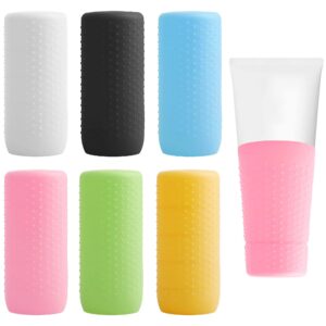 yubird 6 pcs silicone travel sleeves for toiletries, toiletry sleeves for leak proofing, leak proof sleeves for travel bottles, travel size toiletries, cruise must haves for women men