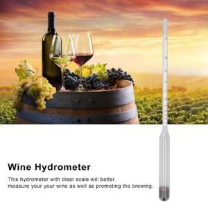 Hydrometer Tool, Glass Wide Application Beer Meter Clear Scale Durable for Home