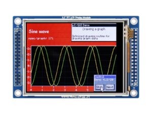 waveshare 3.2 inch 320x240 multicolor graphic lcd, with touch panel and stand-alone controllers