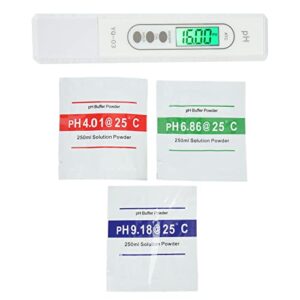 PH Tester, Digital Water Quality PH Meter Value Lock Auto Calibration 0.01pH Accuracy 3 Modes for Aquaculture for Fish Tank