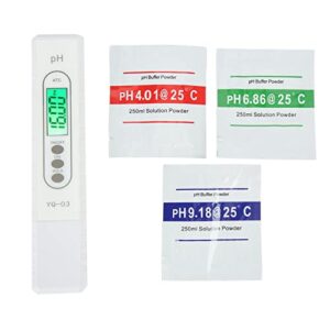 PH Tester, Digital Water Quality PH Meter Value Lock Auto Calibration 0.01pH Accuracy 3 Modes for Aquaculture for Fish Tank