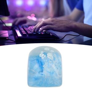 Gaming Keycaps, Hand Carved DIY Resin Keycaps for Cherry MX Switch Keyboard, Vivid Color, Gift for Home,Girl,Boy to DIY Gaming Keyboard (Blue)