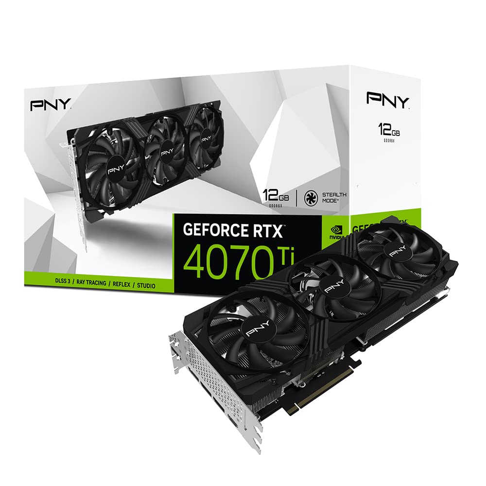 PNY GeForce RTX™ 4070 Ti 12GB Verto Triple Fan Graphics Card DLSS 3