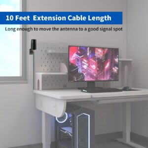 Waterproof 5dBi 3G 4G/LTE 2x2 MIMO Low Profile Omni-Directional Antenna with 10 ft Coax Cables for Verizon AT&T T-Mobile Sprint Cellular Cisco, Cradlepoint, Digi, Pepwave 4G LTE Router，Eifagur