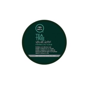 tea tree special detox foaming salt scrub, exfoliates, refreshes scalp, for all hair types, 6.5 oz.