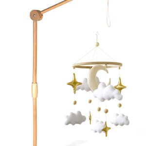 Gold Crib Mobile and Adjustable Crib Mobile Arm