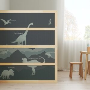 COCODECO KURA Bed Dinosaur Decals Kids Room Sticker Nursery Furniture Decals