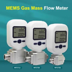 Digital Gas Mass Flow Meter Air Argon Nitrogen Oxygen Flow Rate Meter Range 0-100L/Min MF5708