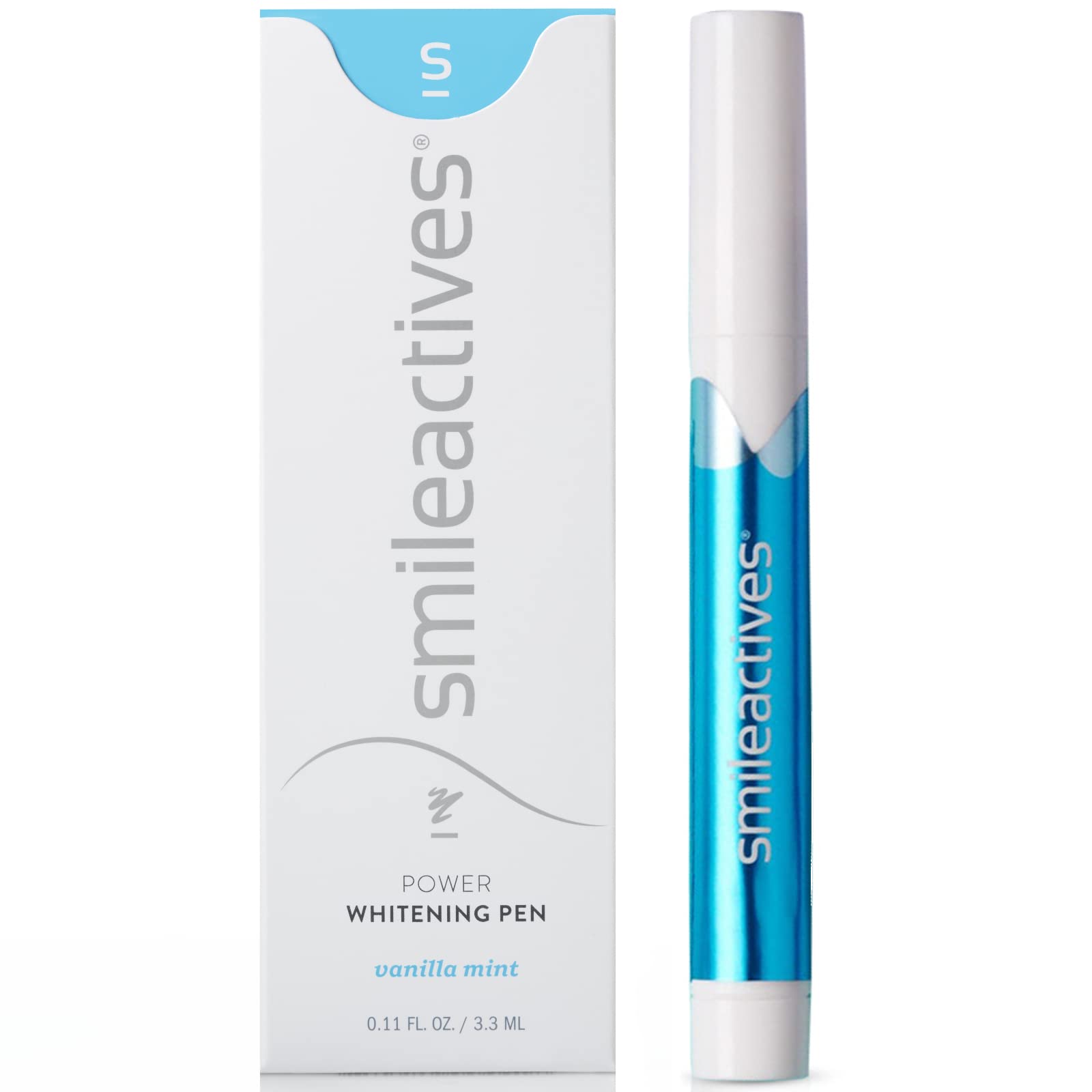 Smileactives His and Hers Teeth Whitening Kit - Large 3.8oz Teeth Whitening Gel for Toothpaste (Pack of 2) + Vanilla Mint Whitening Tooth Paint Pen - for a Bright White Smile in Days!