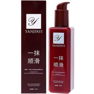 yanjiayi leave-in conditioner, 6.76 fl oz, advanced keratin conditioner, hair smoothing leave-in hair mask, nourishing hair conditioner, anti-frizz for curly, dry, damaged hair