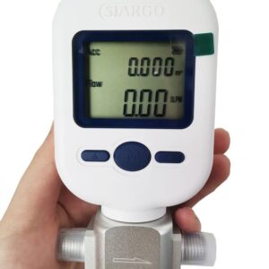 Digital Gas Mass Flow Meter Air Argon Nitrogen Oxygen Flow Rate Meter Range 0-100L/Min MF5708