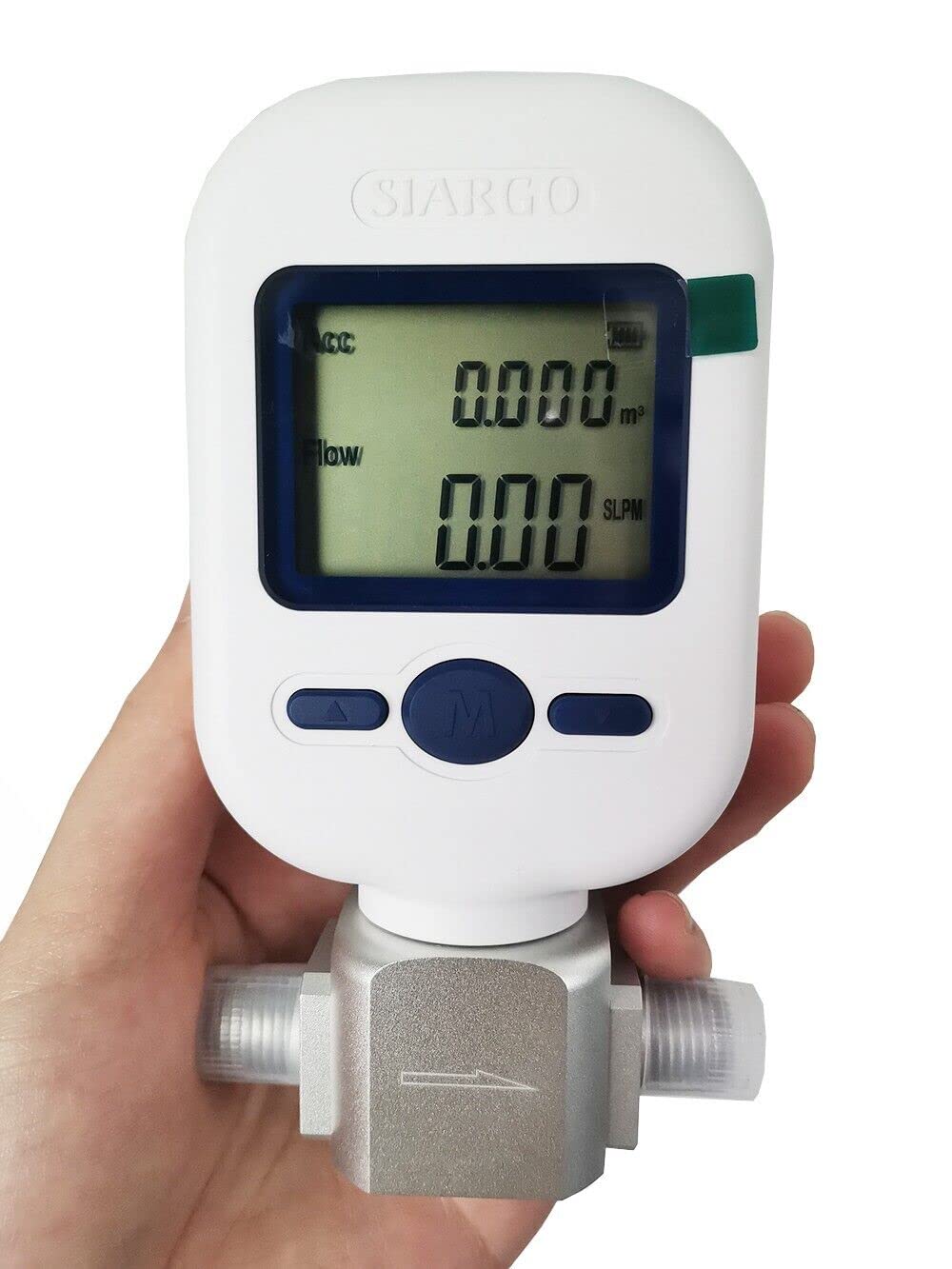 Digital Gas Mass Flow Meter Air Argon Nitrogen Oxygen Flow Rate Meter Range 0-100L/Min MF5708