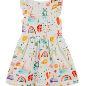 warmstraw Infant Girls A-line Summer Dress Sundress Clothes Outfits Cotton Princess Cartoon Comfort Dresses Beach Holiday Skirt Animal Pattern 2-3T