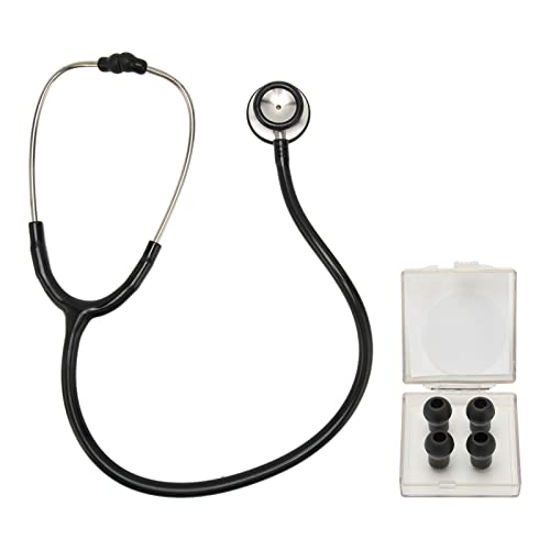 Stethoscope, Stethoscope Teaching Stethoscope, Fetal Heart Stethoscope, Dual Head, Double Head Soft Ear Plugs Amplifies Sounds Stainless Steel Professional