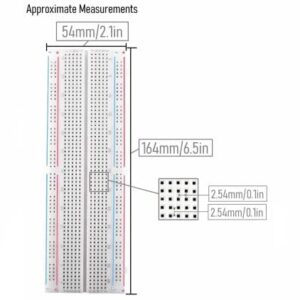 California JOS 1 PCS Breadboard 830 Point Solderless Prototype PCB Board Kit for Arduino Proto Shield Distribution Connecting Blocks