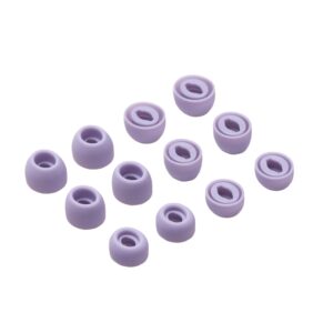 replacement silicone tips earbuds eartips set for samsung galaxy buds pro headphones fit in case ear tips,6 pairs (phantom violet)