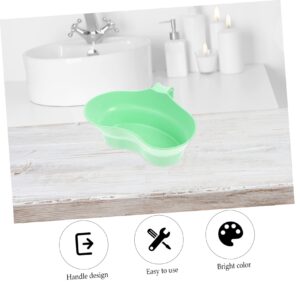 Water Organizer Nursery Drinking Tooth Cups with Brushing Basin Wash Cleaning Washing Handle Storage Elderly Light Bathing Bedridden Toothbrush Bathroom Vanity