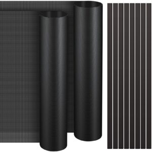 woanger 2 pcs 1000 x 300 mm diy pc case dust filter pc fan mesh dust filter pc pvc dustproof mesh filter cover with magnetic strip for computer chassis speaker and more, 0.03 inch hole