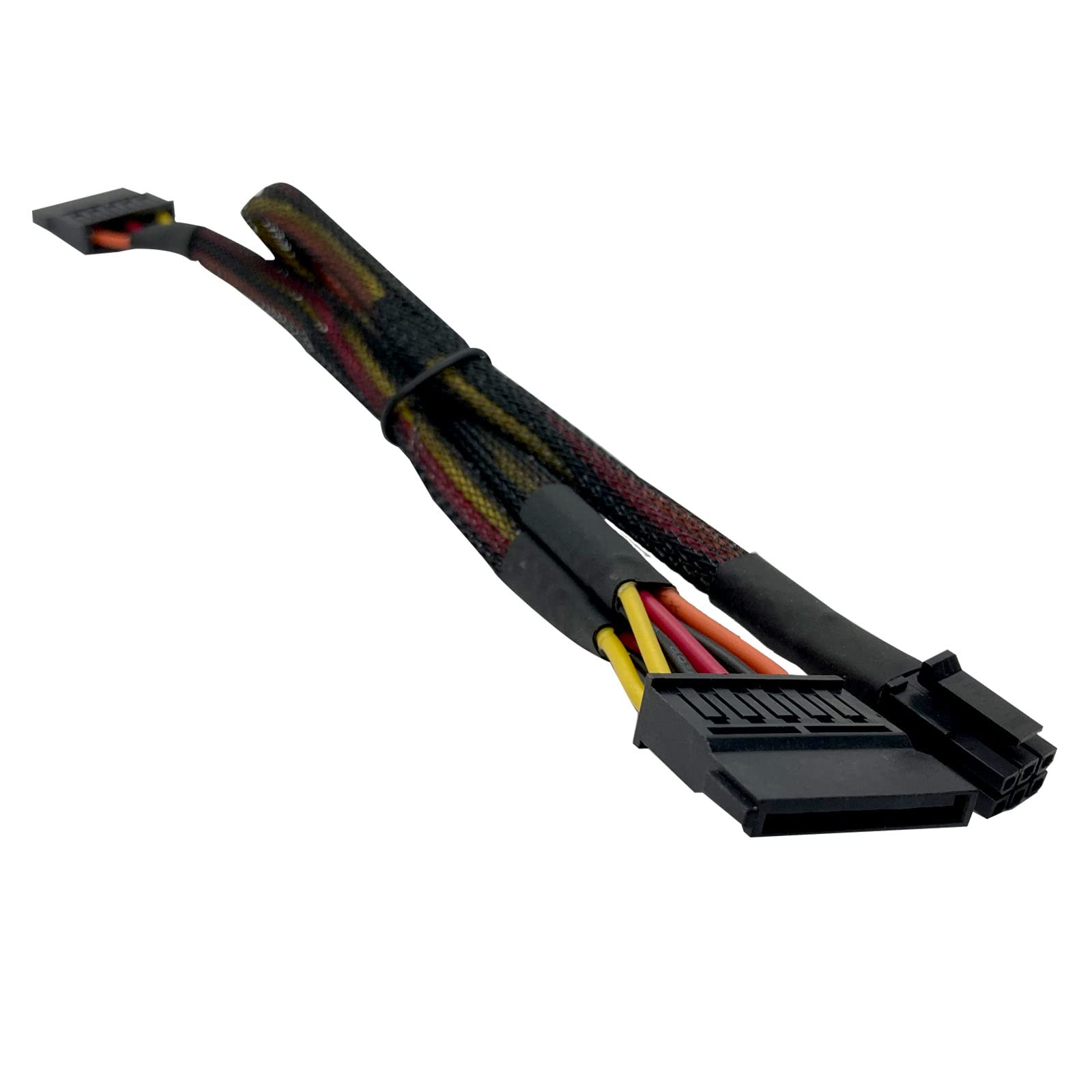 Mini 6-pin to Splitter 15-pin SATA Power Cable for Model Vostro 3650 3653 3655 Desktop PC Hard Drive SSD Expansion Cable (19.6")