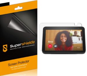 (3 pack) supershieldz anti-glare (matte) screen protector designed for echo show 8 (2nd generation, 2021 released)