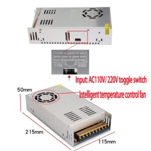 110v/220v to 12v Converter 12v Power Supply 12 Volt Power Supply 12v Dc Power Supply Power Supply 120v to 12v Converter Ac to Dc Converter(AC110V to DC12V 30A 360W)