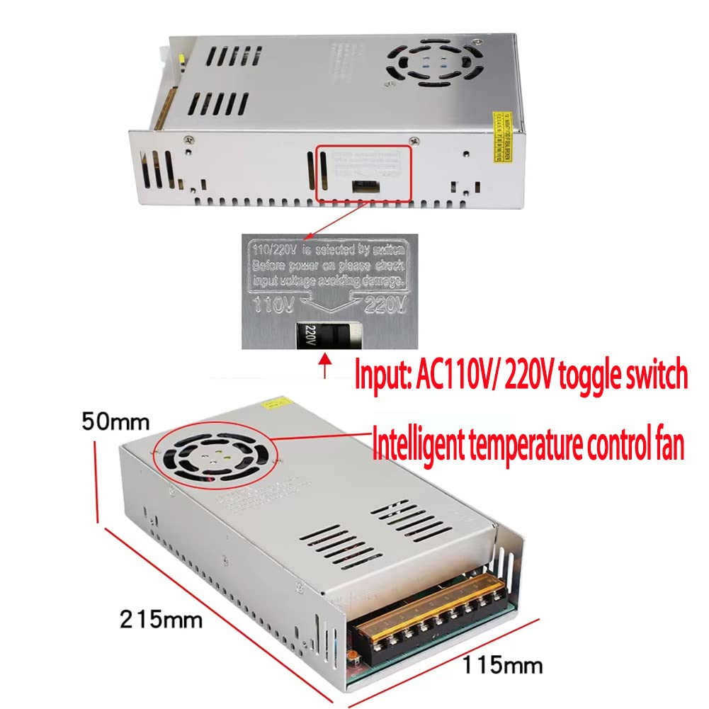 110v/220v to 12v Converter 12v Power Supply 12 Volt Power Supply 12v Dc Power Supply Power Supply 120v to 12v Converter Ac to Dc Converter(AC110V to DC12V 30A 360W)